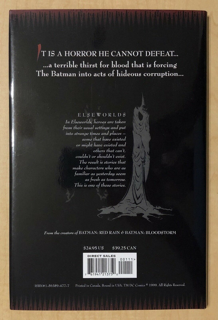 Batman Crimson Mist HC DC Comics 1999 Doug Moench & Kelley Jones ...